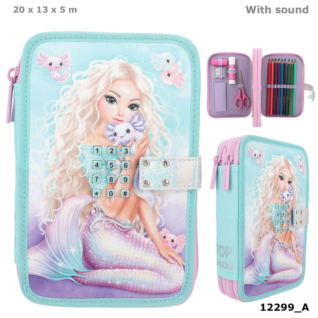 Depesche Topmodel Pencil Case with Code Mermaid – Petit Bazaar