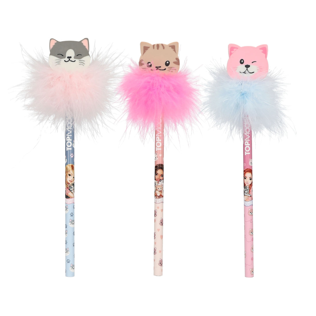 Depesche Topmodel Pencil with Eraser-Topper Cat Love (1pc) – Petit Bazaar