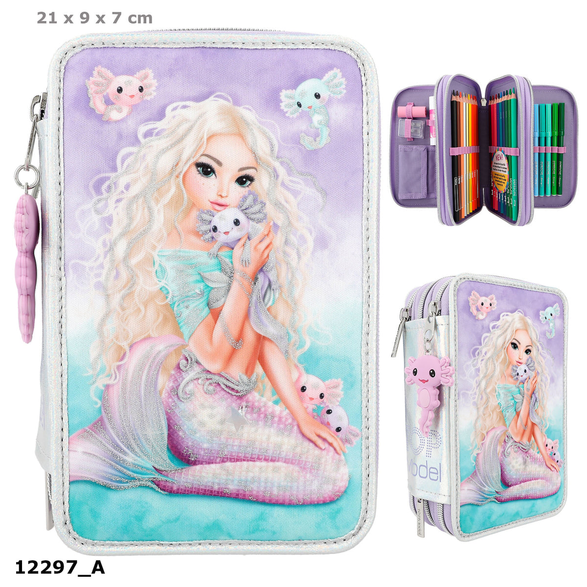 Depesche Topmodel Triple Pencil Case Mermaid – Petit Bazaar
