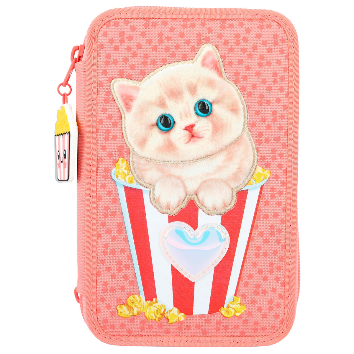 Depesche Topmodel Triple Pencil Case with Cat Application Cutie Star ...