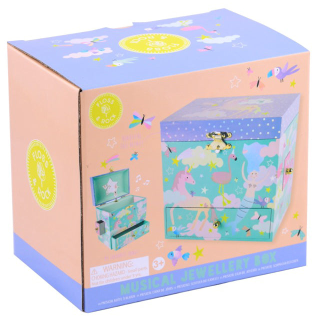 Floss & Rock Musical Jewellery Box with 3 Drawers - Fantasy – Petit Bazaar