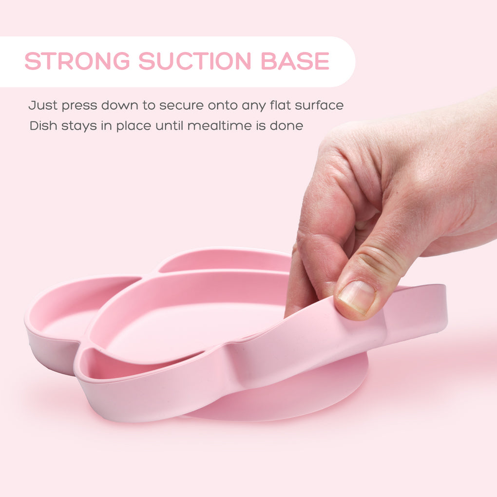 Grabease 4-Piece Self-Feeding Set - Blush – Petit Bazaar