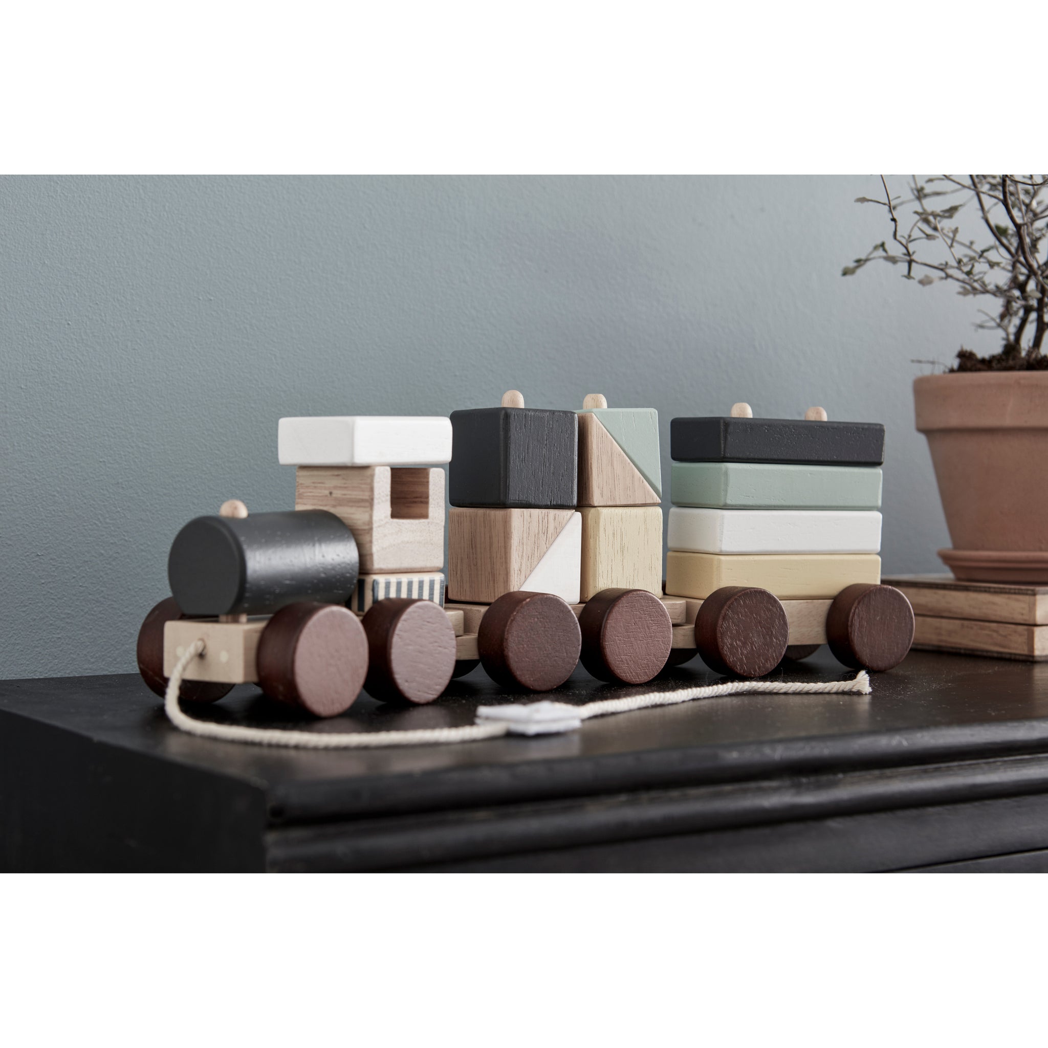 Kid's Concept Block Train Natural – Petit Bazaar