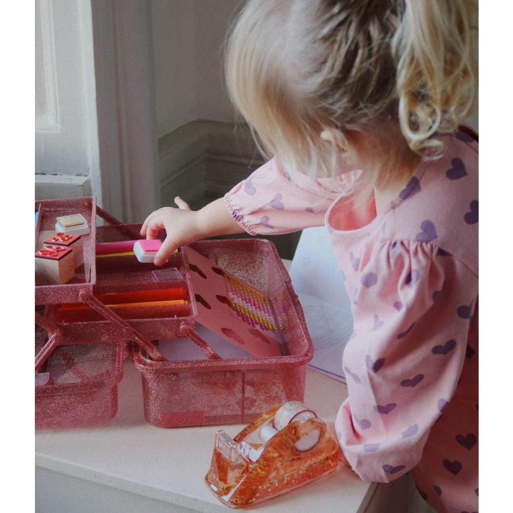 Konges Sløjd Sparkle Splash - Tape Dispenser - Red - One Size – Petit ...