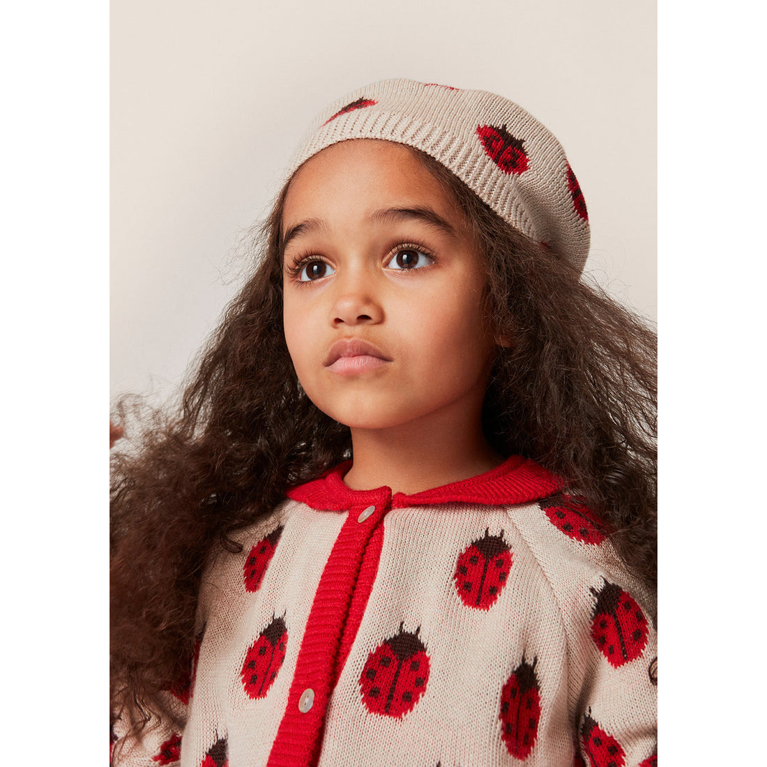 Konges Sløjd Belou Knit Beret Ladybug – Petit Bazaar