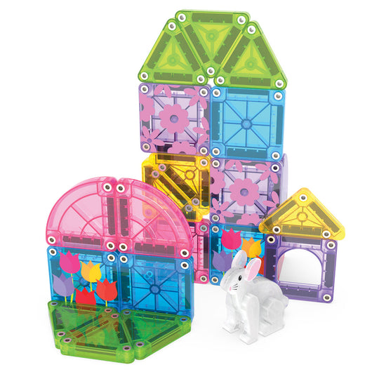 MAGNA-TILES microMAGS Spring Garden 24 Piece Travel Set – Petit Bazaar