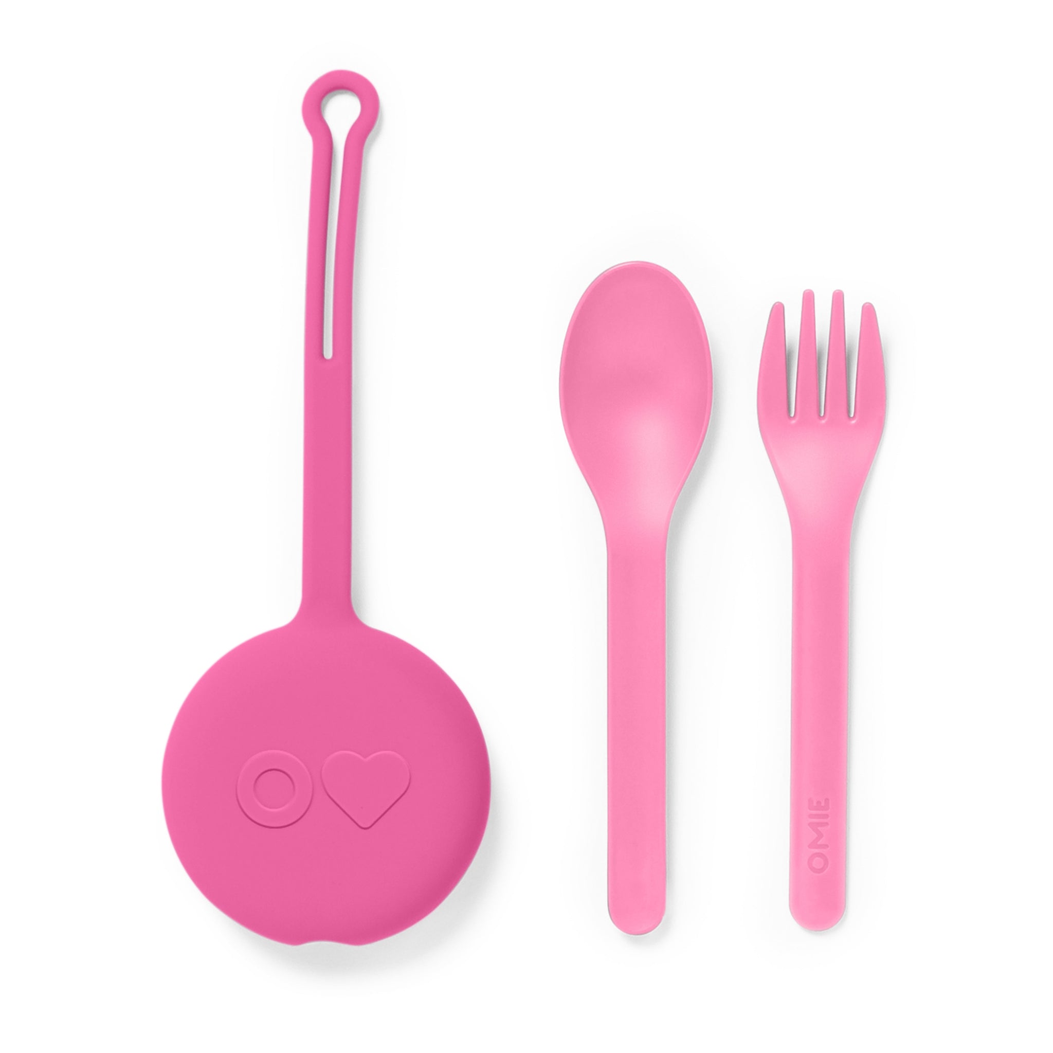 OmieBox 2 - Fork/Spoon/Pod Set Bubble Pink – Petit Bazaar