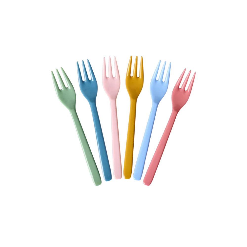 Rice DK Melamine Cake Forks in Asst. All You Need Is Love and... Color ...