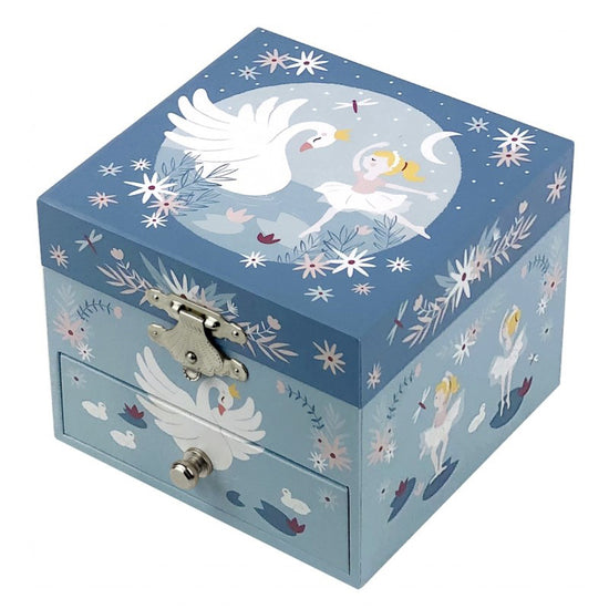 Trousselier Musical Cube Box Swan Lake - Blue – Petit Bazaar