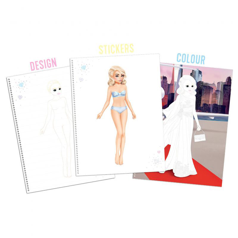 top model coloring pages to decorate