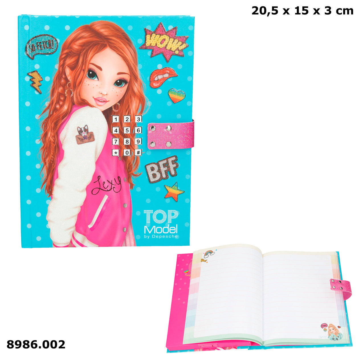 Depesche Topmodel Diary with Code Motif 2 – Petit Bazaar