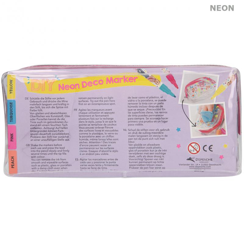 Depesche Topmodel Neon Deco Marker Set – Petit Bazaar