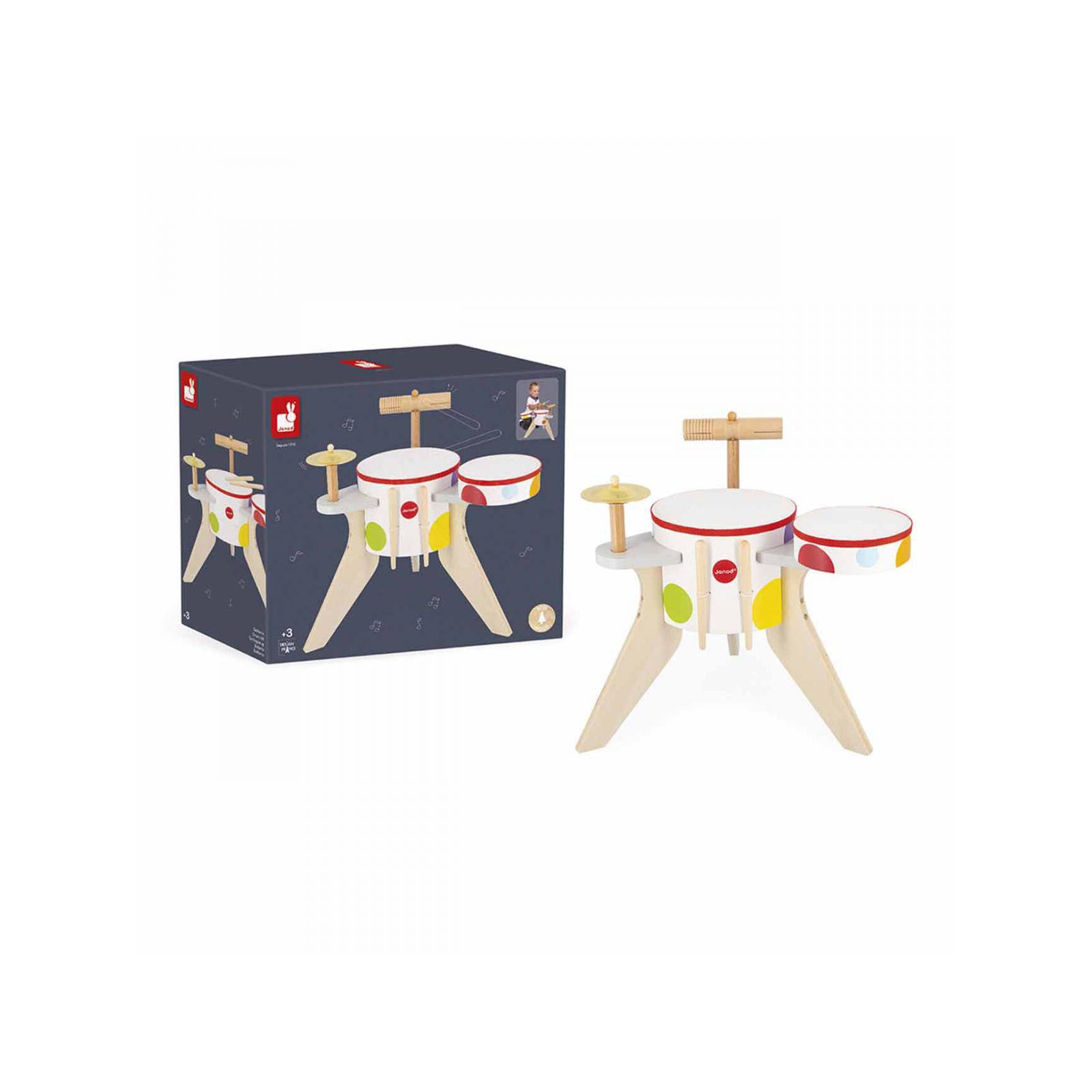 Janod Confetti Drum Kit – Petit Bazaar