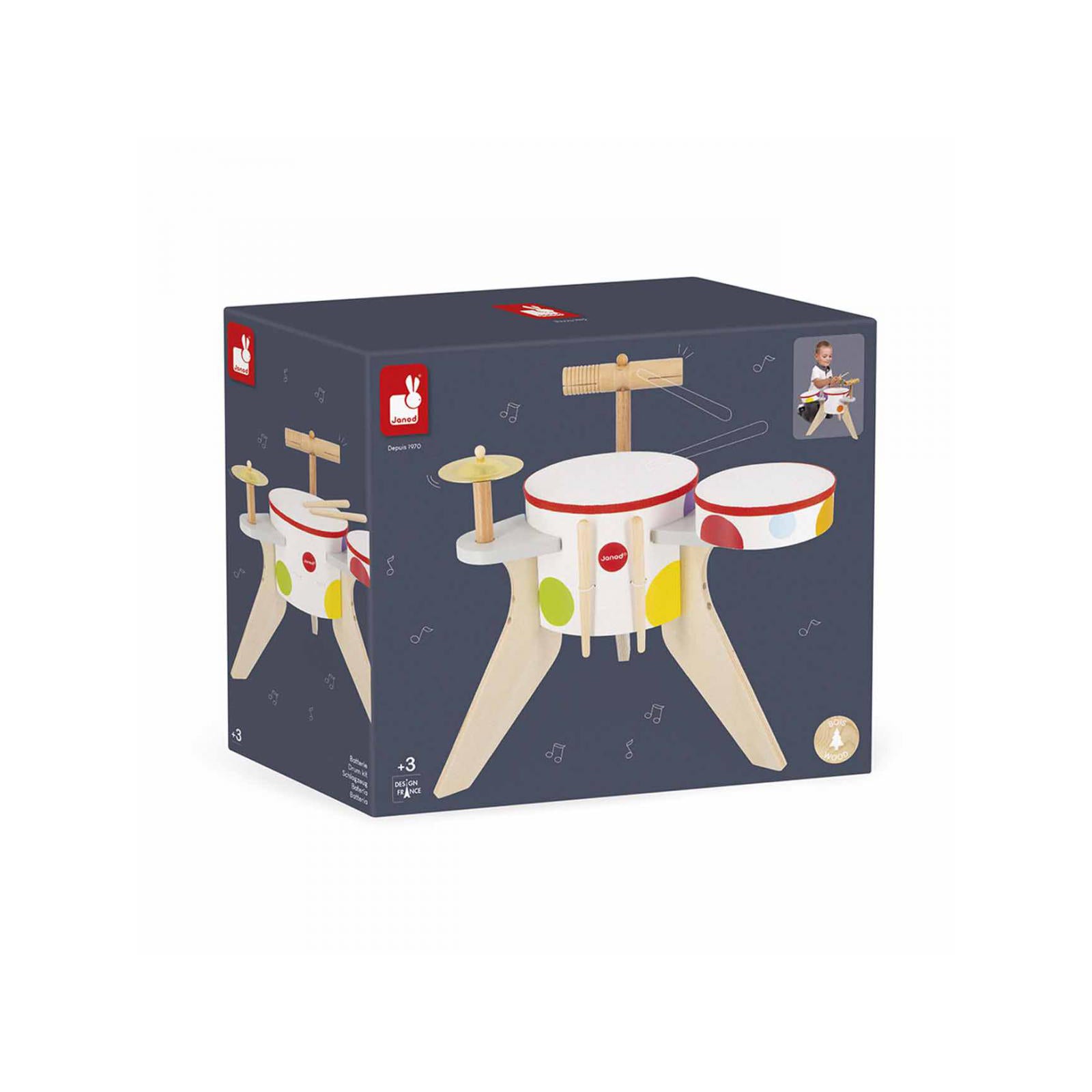 Janod Confetti Drum Kit – Petit Bazaar