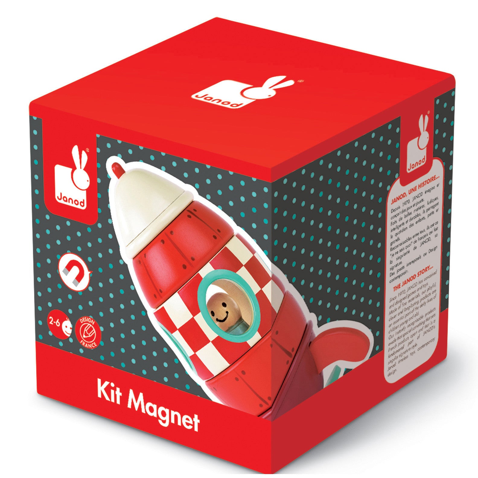 Janod Small Rocket Magnetic Kit – Petit Bazaar