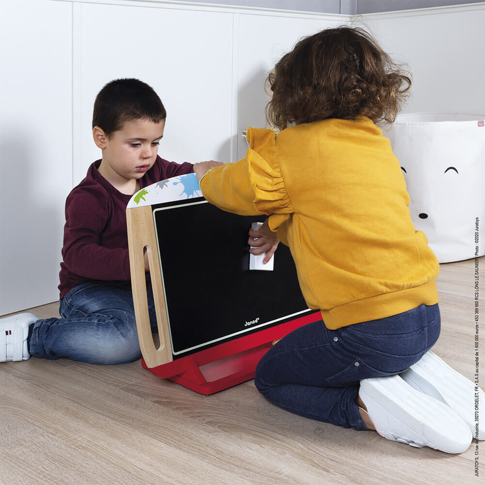 Janod Splash White and Blackboard Table – Petit Bazaar