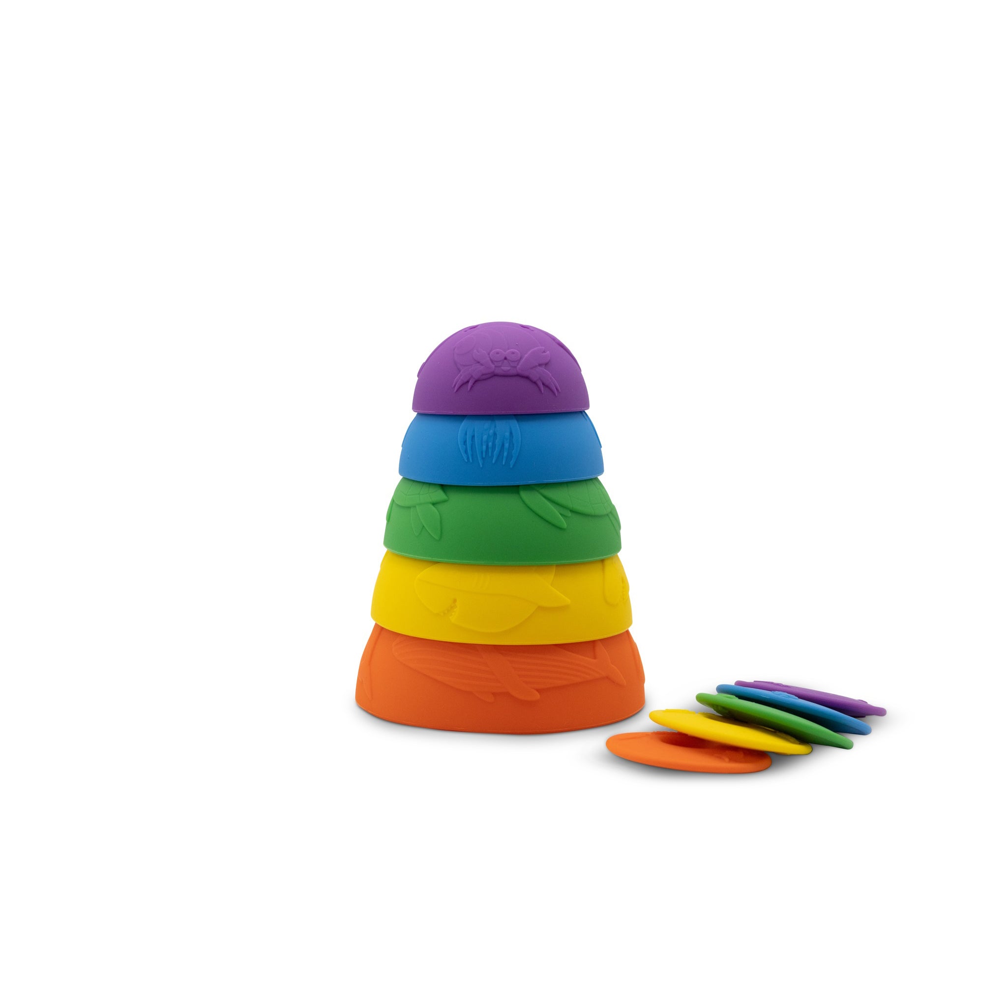 Jellystone Designs Ocean Stacking Cups Bright – Petit Bazaar