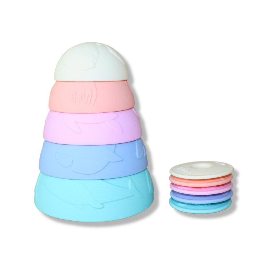 Jellystone Designs Ocean Stacking Cups Pastel – Petit Bazaar