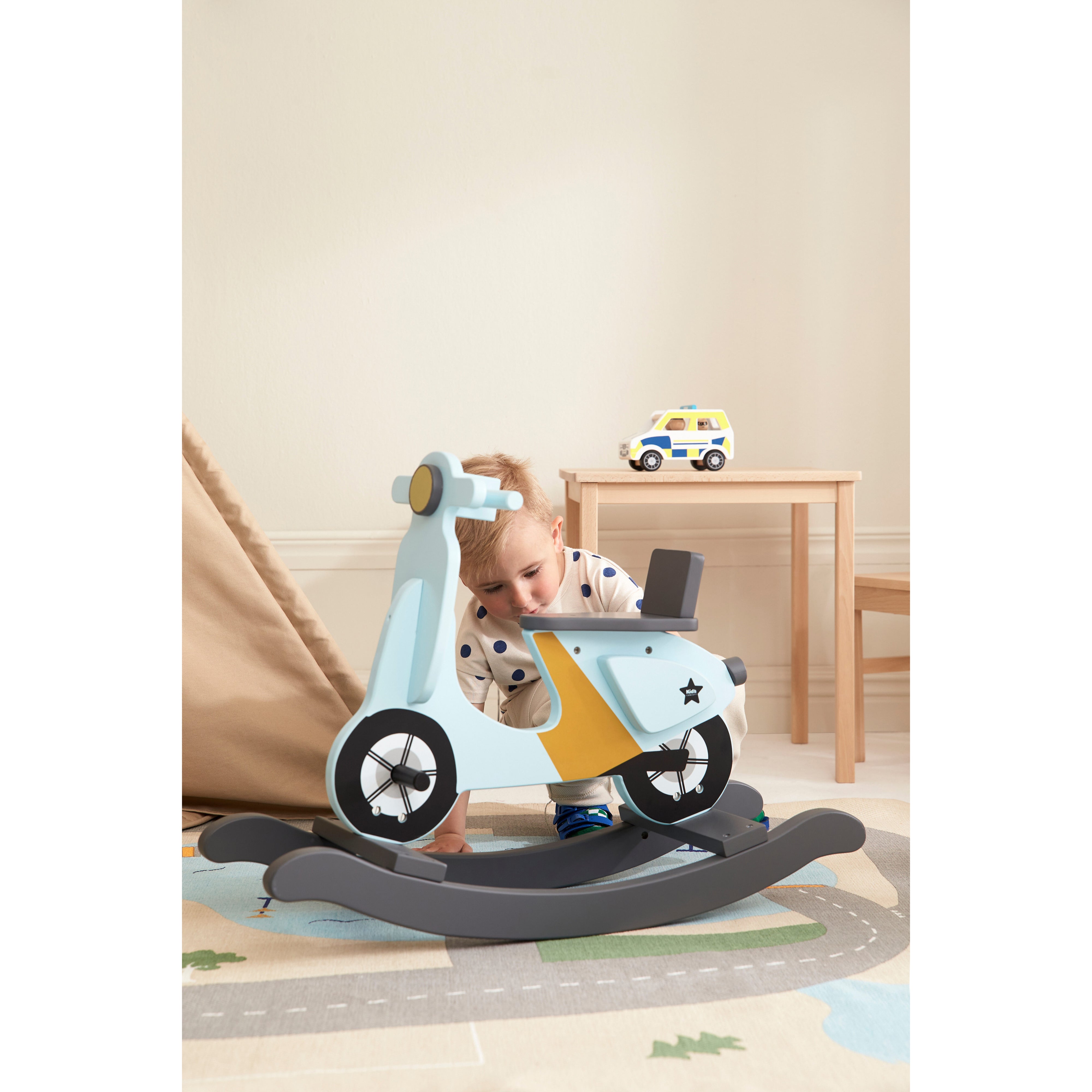 Kid's Concept Rocking Scooter Light Blue – Petit Bazaar