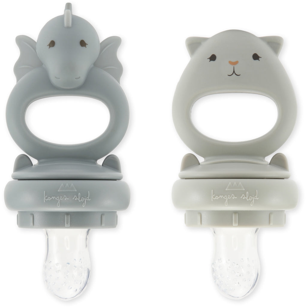 Konges Sløjd 2 Pack Fruit Feeding Pacifier Dragon - Quarry Blue / Topa ...