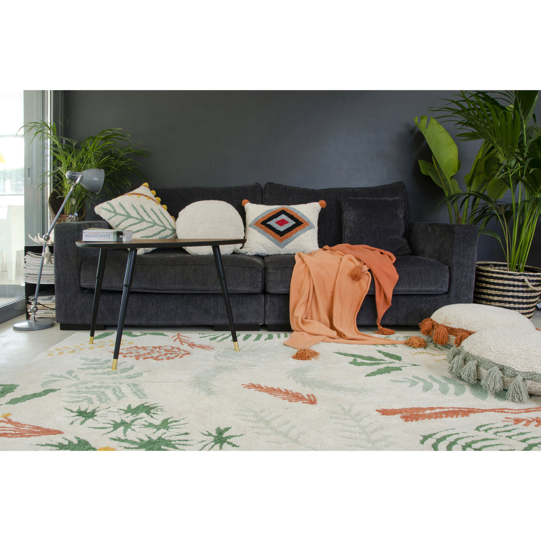 Lorena Canals Botanic Plants Washable Cotton Rug (Pre-Order; Est. Deli ...