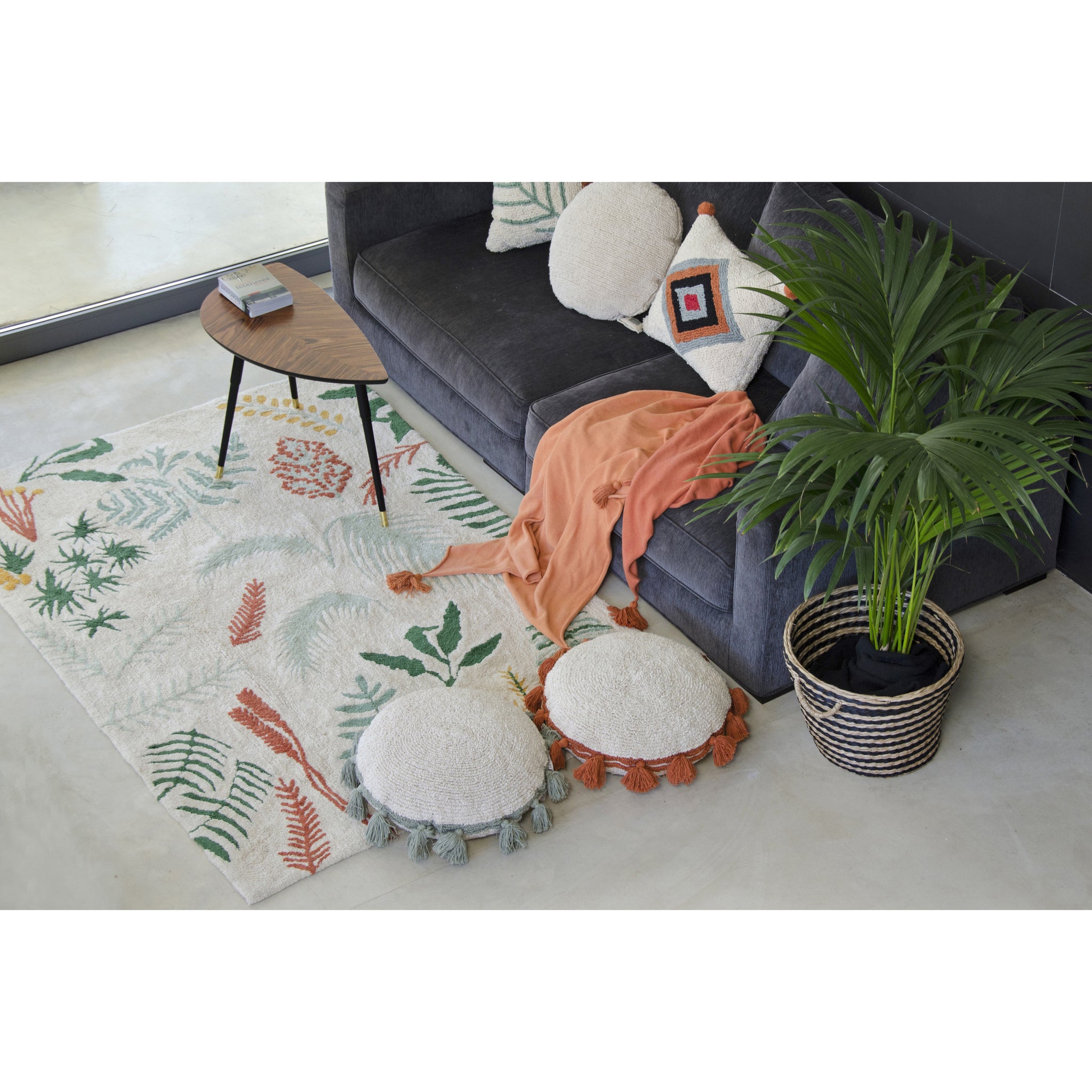 Lorena Canals Botanic Plants Washable Cotton Rug (Pre-Order; Est. Deli ...