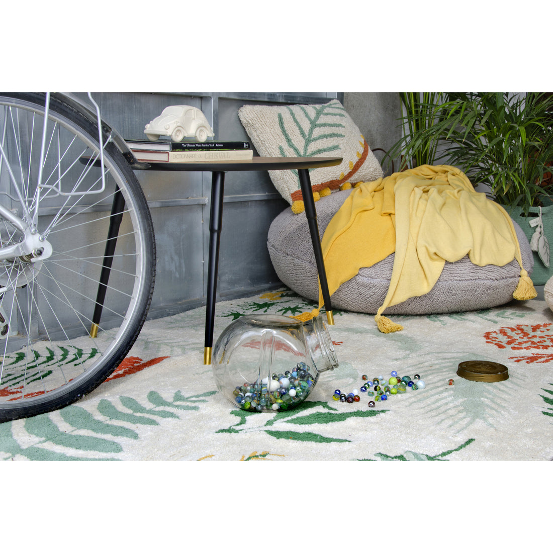 Lorena Canals Botanic Plants Washable Cotton Rug (Pre-Order; Est. Deli ...