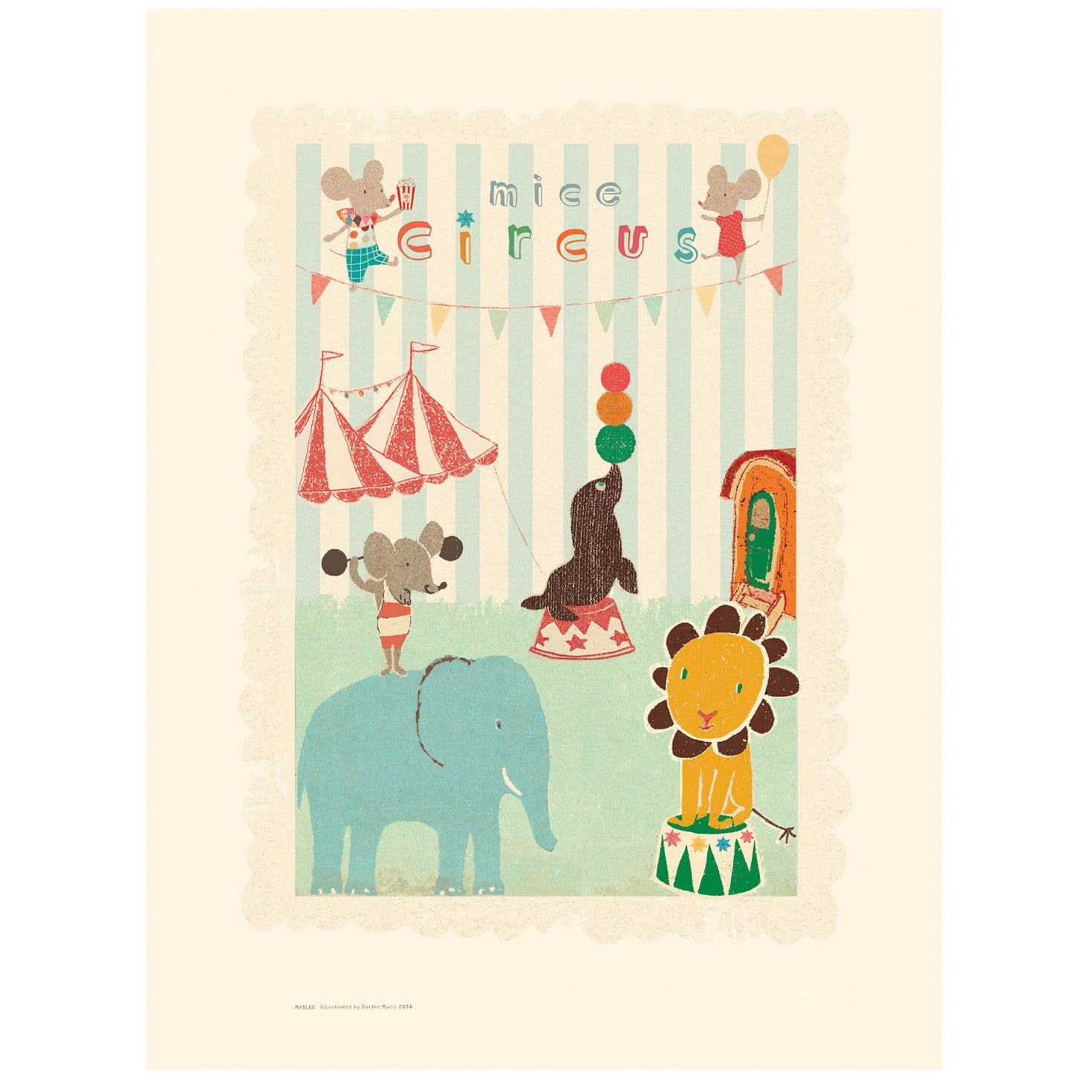 Maileg Circus Mouse and Friends Poster – Petit Bazaar