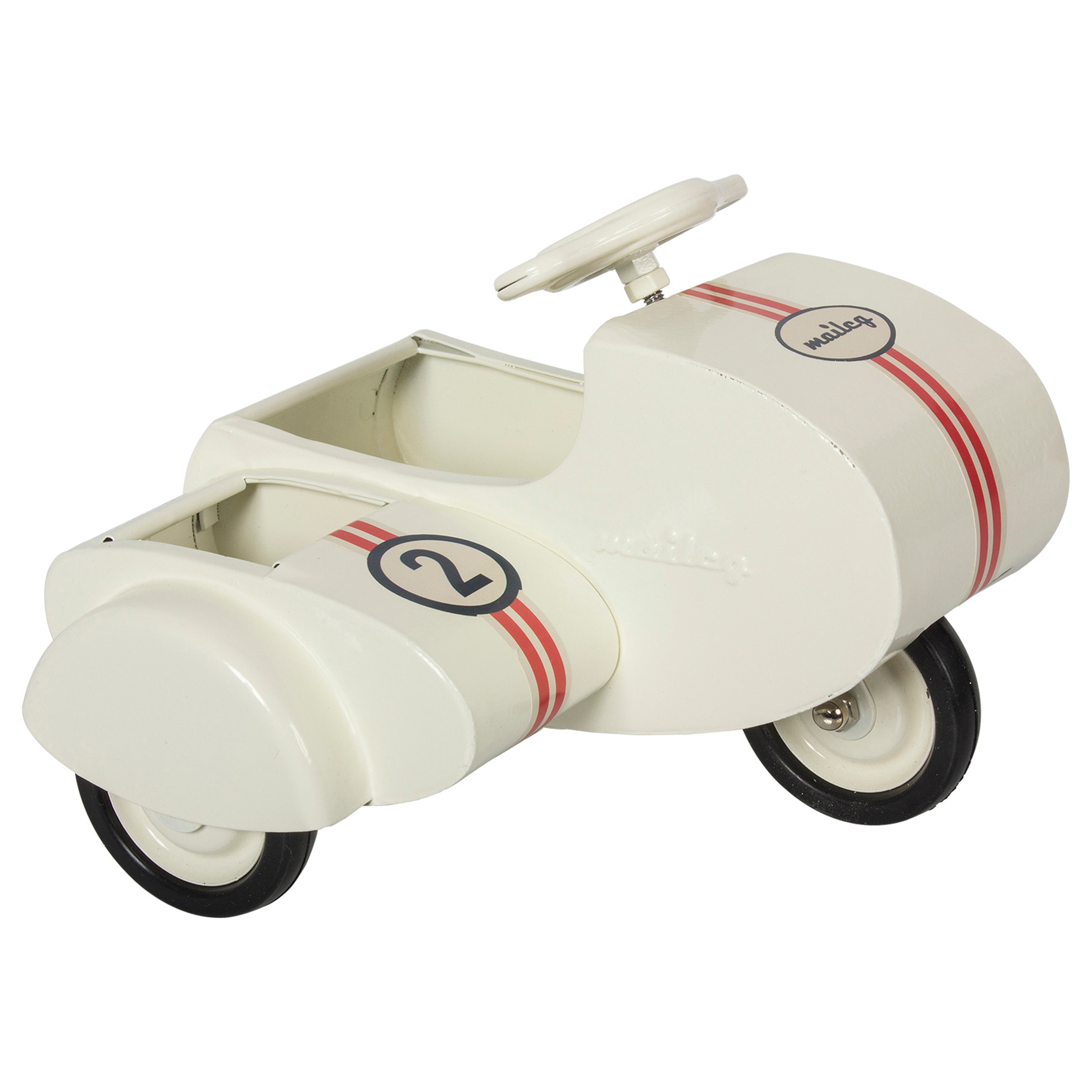 Maileg Scooter with Sidecar Metal White – Petit Bazaar