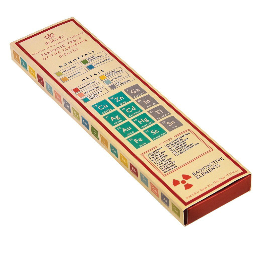 Rex 6 Pencils in A Periodic Table Box – Petit Bazaar