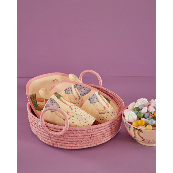 Rice DK Melamine Cup with Dancing Legs Print - Two Tone - Medium ...