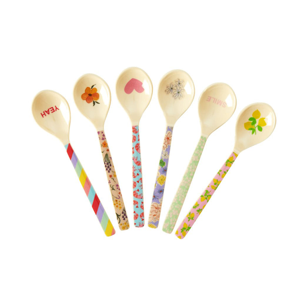 Rice DK Melamine Teaspoon 'Yippie Yippie Yeah' Prints - Single Flower ...