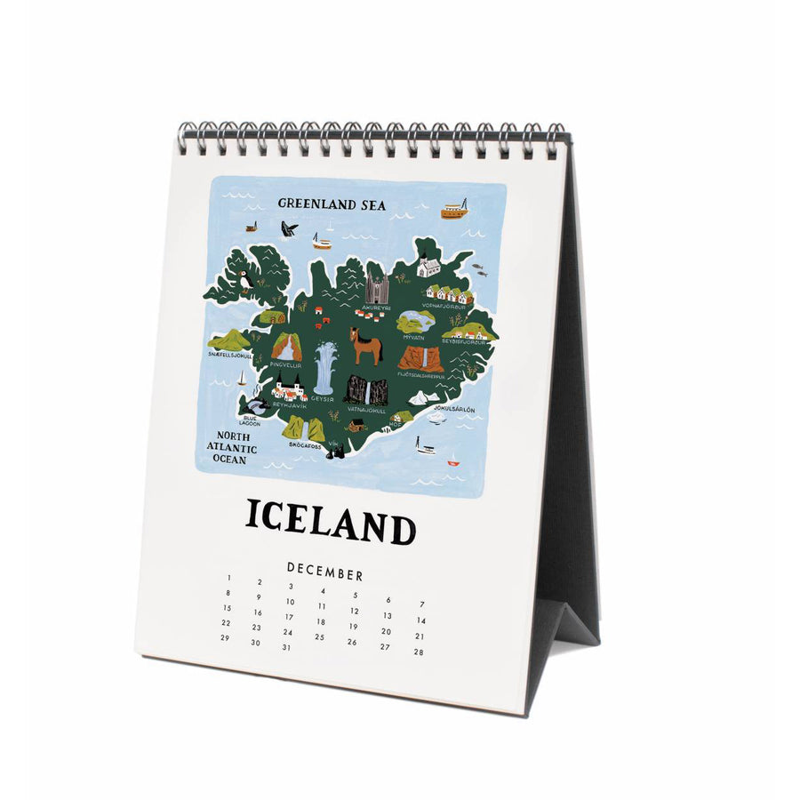 Rifle Paper Co 2019 Maps of The World Desk Calendar – Petit Bazaar