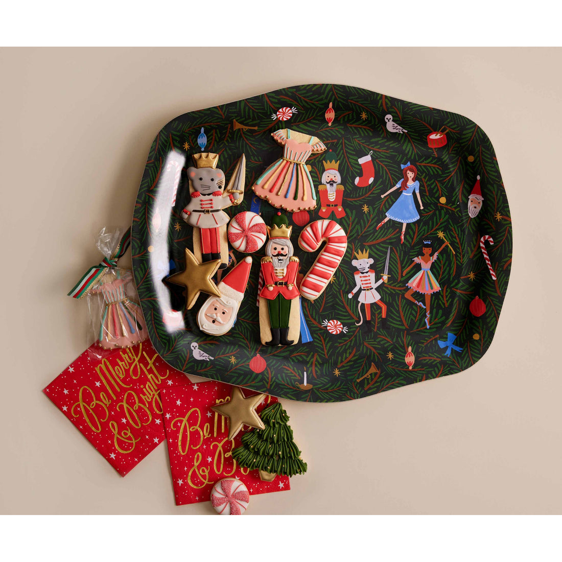 Rifle Paper Co Evergreen Nutcracker Serving Tray – Petit Bazaar