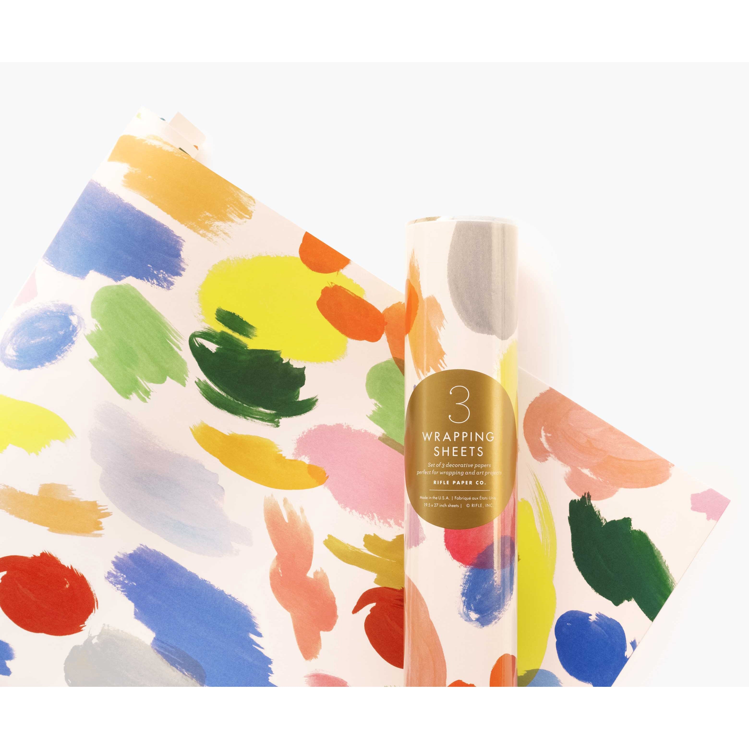Rifle Paper Co Roll of 3 Palette Wrapping Sheets – Petit Bazaar
