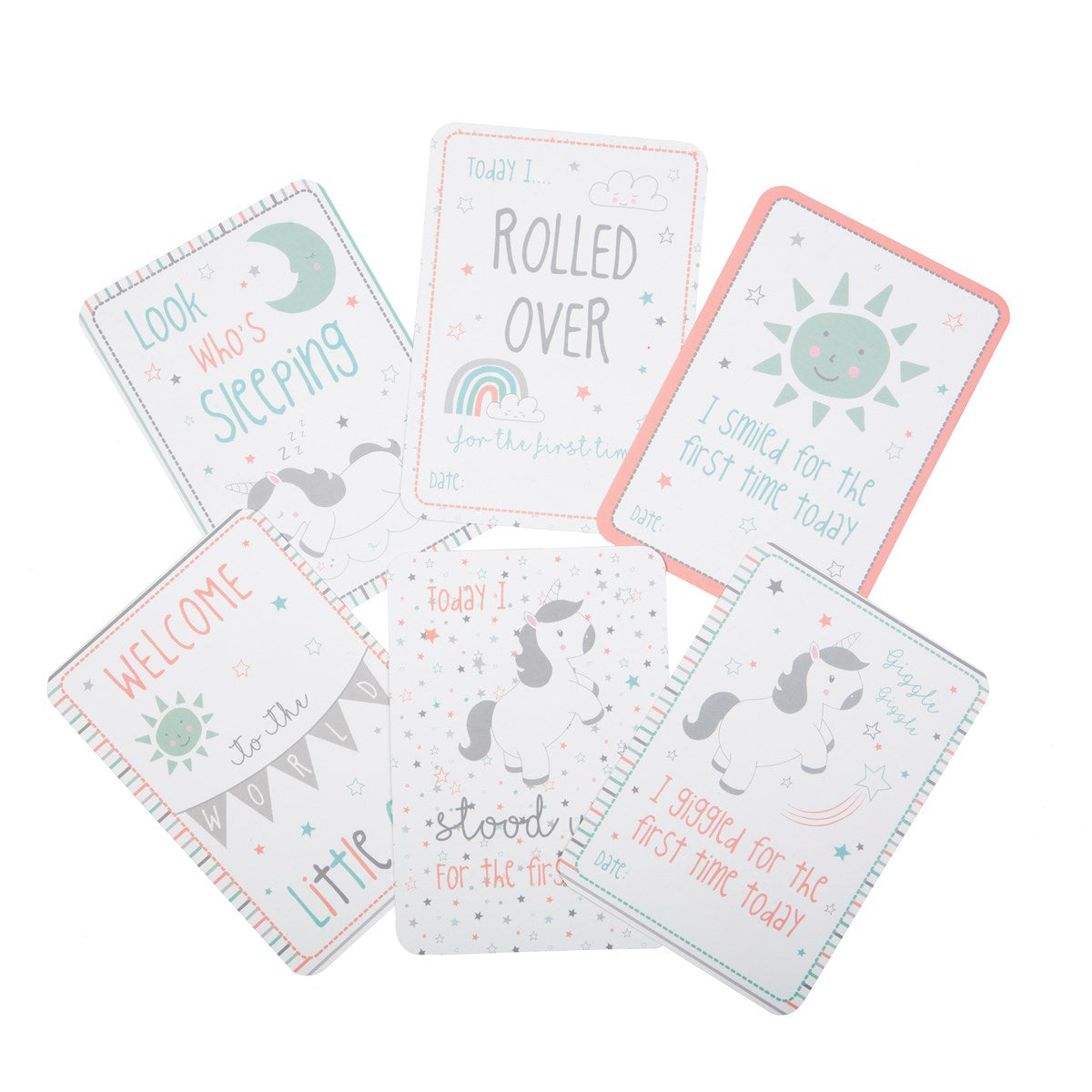 RJB Stone Evie Unicorn Baby Milestone Cards – Petit Bazaar