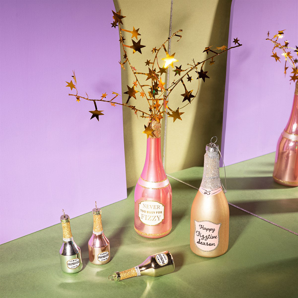 RJB Stone Never Too Busy for Fizzy Prosecco Shaped Bauble – Petit Bazaar
