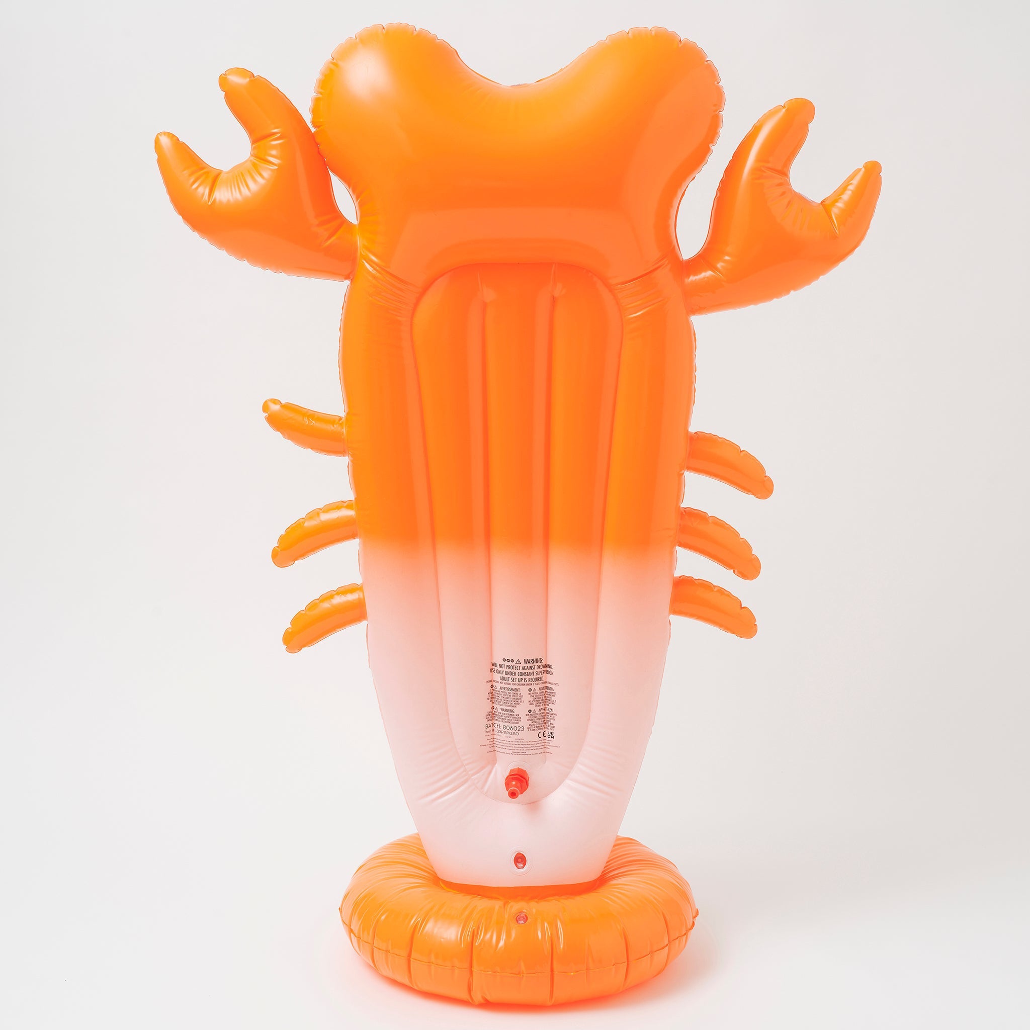 SUNNYLiFE Inflatable Giant Sprinkler Sonny The Sea Creature Neon Orang ...