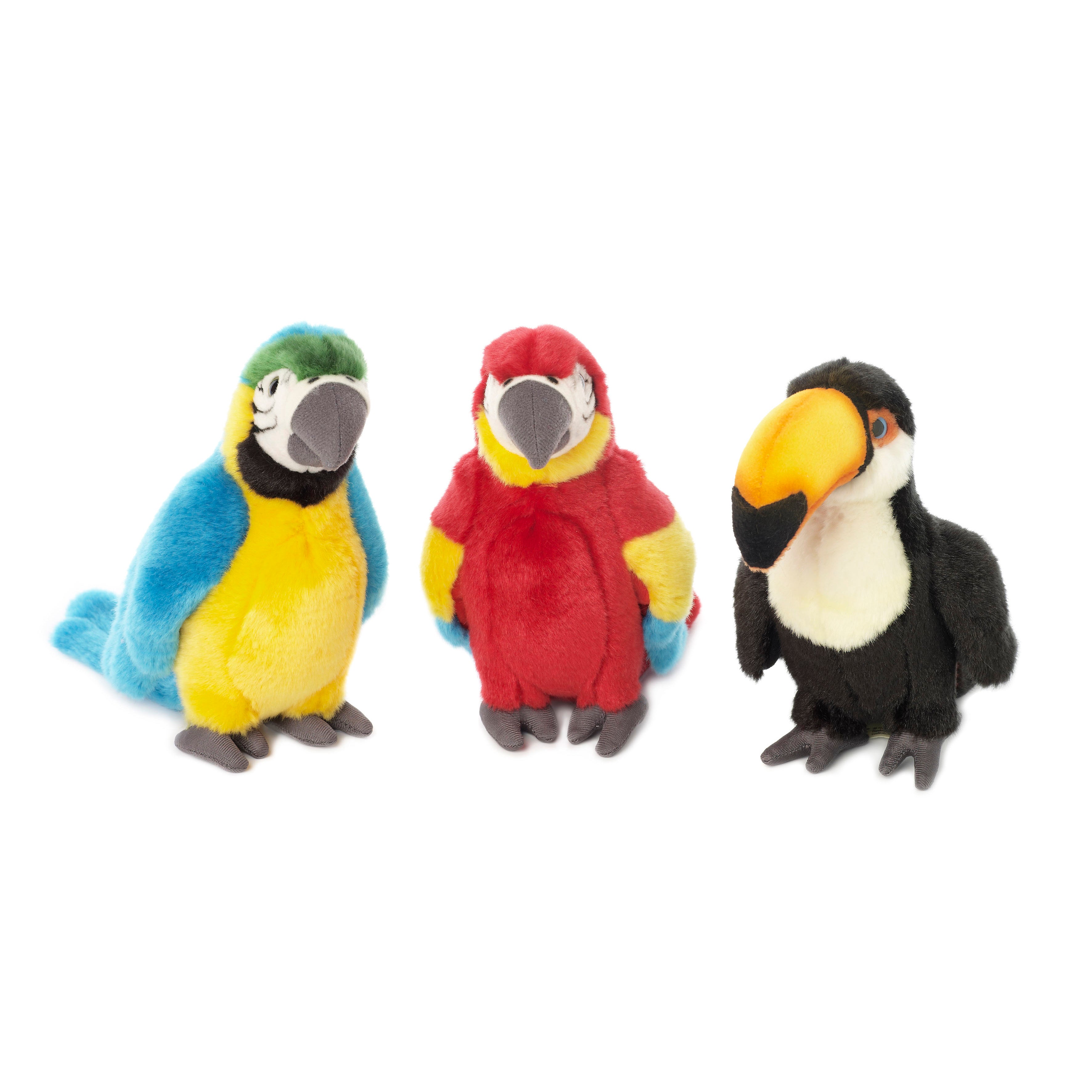 WWF Plush Tropical Birds Red – Petit Bazaar