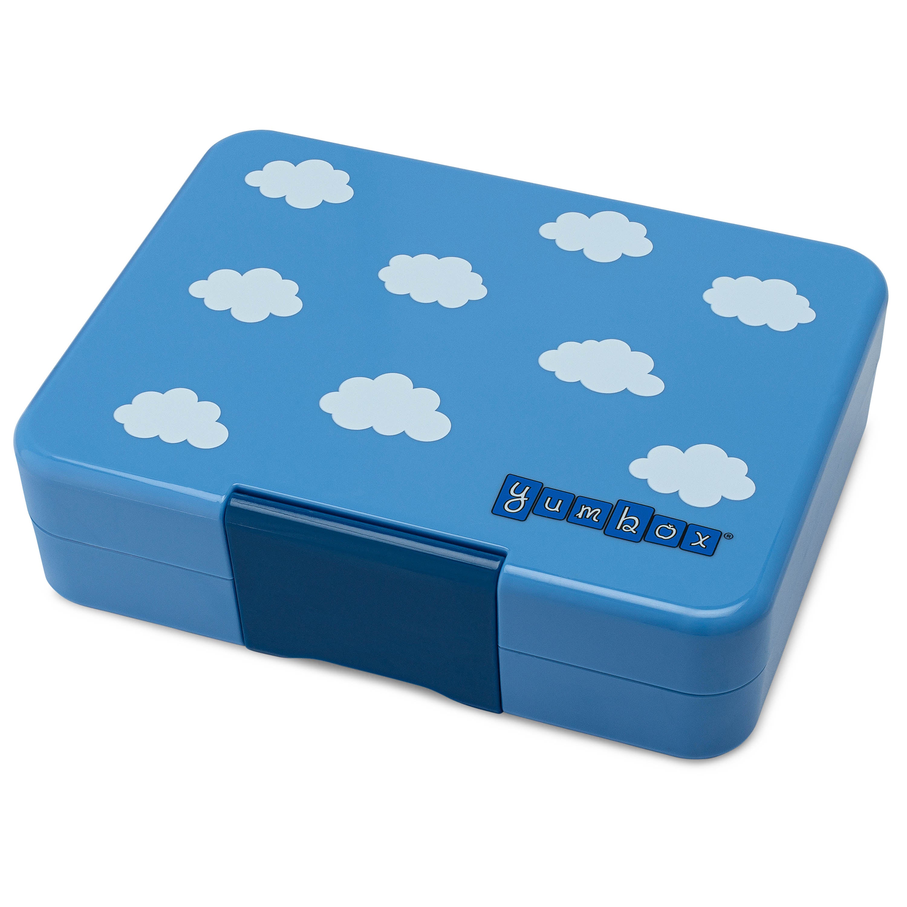 Yumbox Mini Snack 3-Compartment Lunch Box - Sky Blue Cloud Print Exter ...